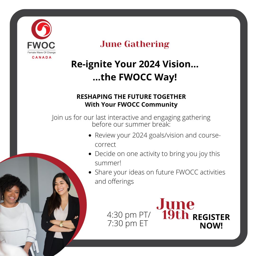 Upcoming Events & Offerings | Female Wave of Change